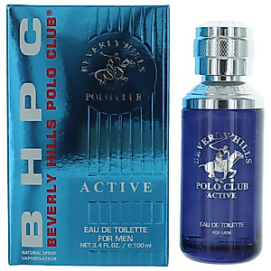 Beverly Hills Polo Club ACTIVE - Cologne for Men with Notes of Citrus - Fresh & Sporty Fragrance Scent - Eau De Toilette Spray 3.40fl.oz / 100ml