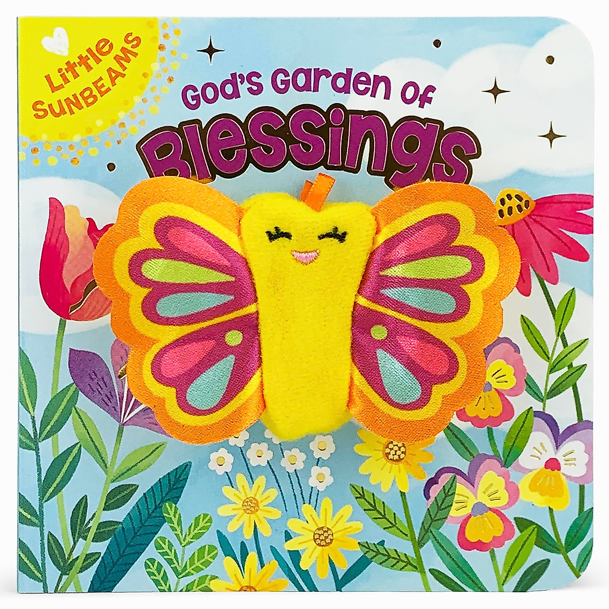 God's Garden of Blessings - Finger Puppet Board Book for Easter Basket Stuffer, Christmas, Baptisms, Birthdays Ages 0-4 (Little Sunbeams)