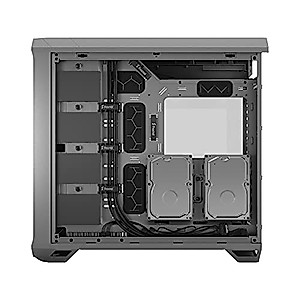 Fractal Design Torrent Gray - Ligth Tint Tempered Glass Side Panel - Open Grille for Maximum air Intake - Two 180mm PWM and Three 140mm Fans Included - Type C - ATX Airflow Mid Tower PC Gaming Case