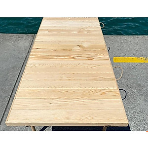 Kids party table,Wood table (30"W x 90"L x13"H) boho table, wooden table, low foldable table,low table, boho picnic table,large garden table (Natural Wood) FOR 13 PERSON