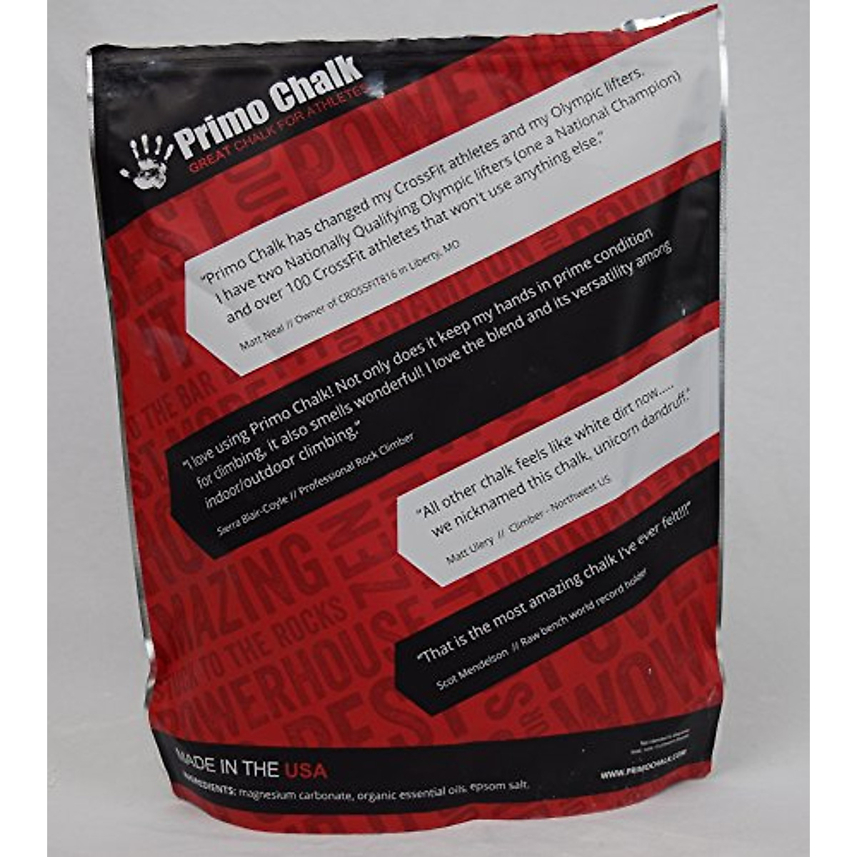 Primo Chalk - 6oz Loose Chalk - Skin Conditioning Performance Chalk for Maximum Grip - Weightlifting, Gymnastics/Cheer, Rock Climbing, Calisthenics