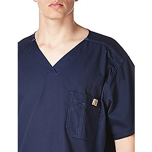 Carhartt Ripstop: Men’s Chest Pocket V-Neck Top — Navy, XL