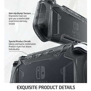 Mumba Grip Case for Nintendo Switch Lite, [Blade Series] TPU Protective Portable Cover Accessories Compatible with Switch Lite Console 2019 Release (FrostBlack)