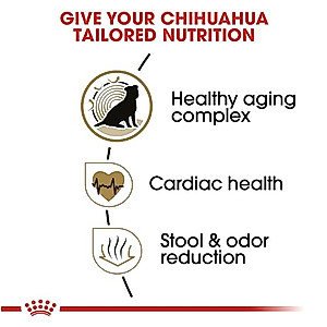 Royal Canin Chihuahua Adult 8+ Breed Specific Dry Dog Food for Senior Dogs, 2.5 lb. bag