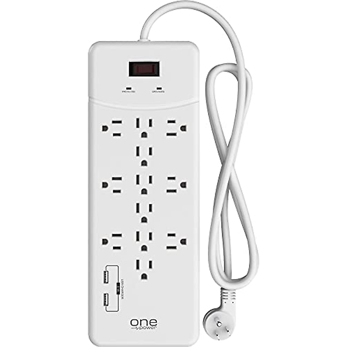 ONE Power PSS122 12 Outlet/2 USB Surge Protection Strip by ONE Power