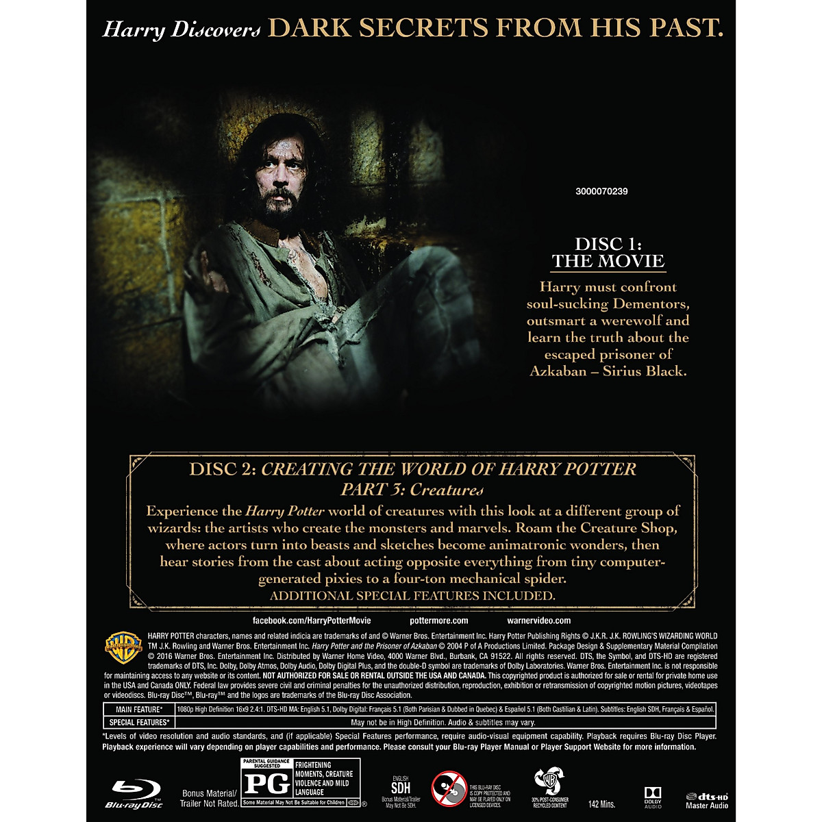 Harry Potter and the Prisoner of Azkaban (2-Disc/Special Edtion/BD) [Blu-ray]