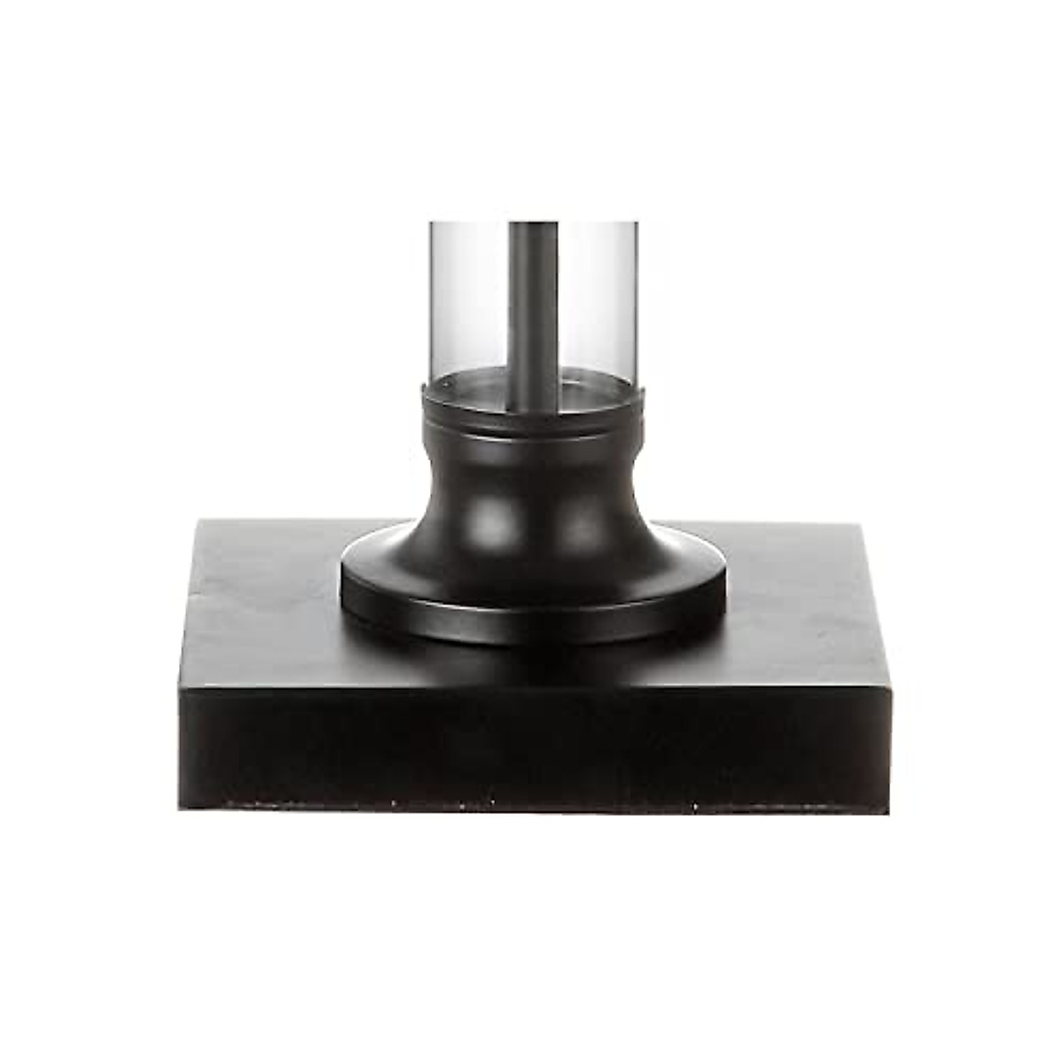 JONATHAN Y JYL1008A-SET2 Set of 2 Table Lamps Mason 30" Glass and Metal LED Table Lamp Bedside Desk Nightstand Lamp for Bedroom Living Room Office College Bookcase LED Bulbs Included, Black/Clear