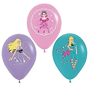 CYMYLAR Pink Girl Mylar Balloons Decorations, Birthday Girl Party barbi party supplies,Latex Balloons pink birthday shower set princess party, dreamhouse birthday party