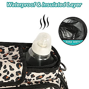 Universal Stroller Organizer with Insulated Cup Holders, Baby Stroller Organizer Bag Fits Any Strollers