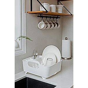tub dish rack white