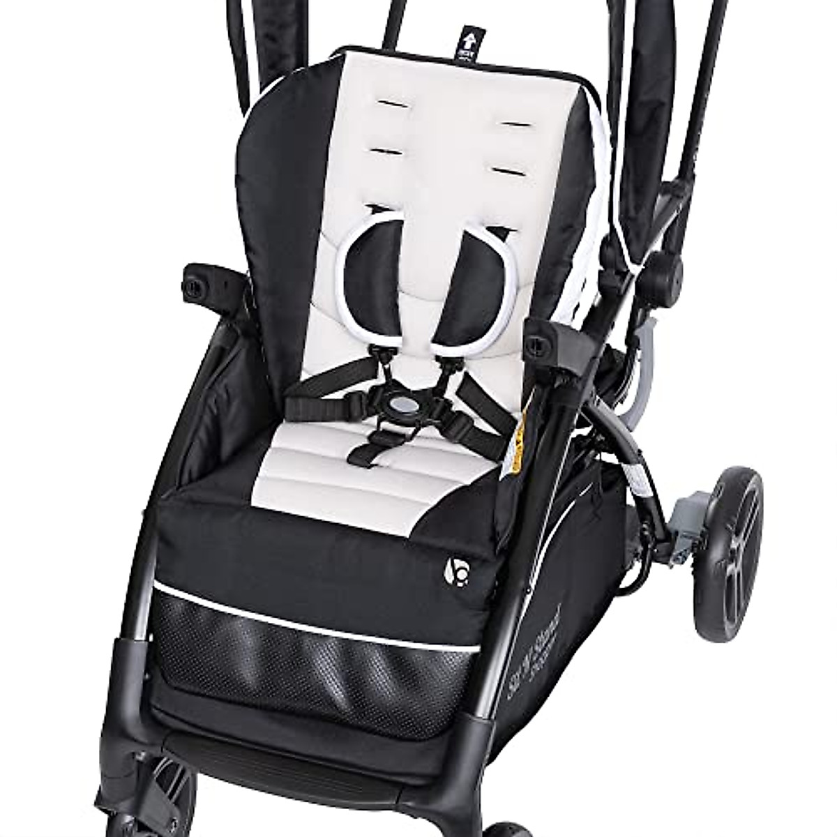 Baby Trend Sit N' Stand 5-in-1 Collapsible Shopper Stroller with Canopy, Visor, Extendable Storage Basket, Phone Tray, and 2 Cup Holders, Modern Khaki