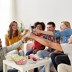 Mepple Microwave Bowl Cozy, Hot Soup Bowl Holders, Multipurpose Potholders for Hot & Cold Foods, Bowl-shaped Containers, Essential Kitchen Utensils Gadgets, Set of 2, Red and Green