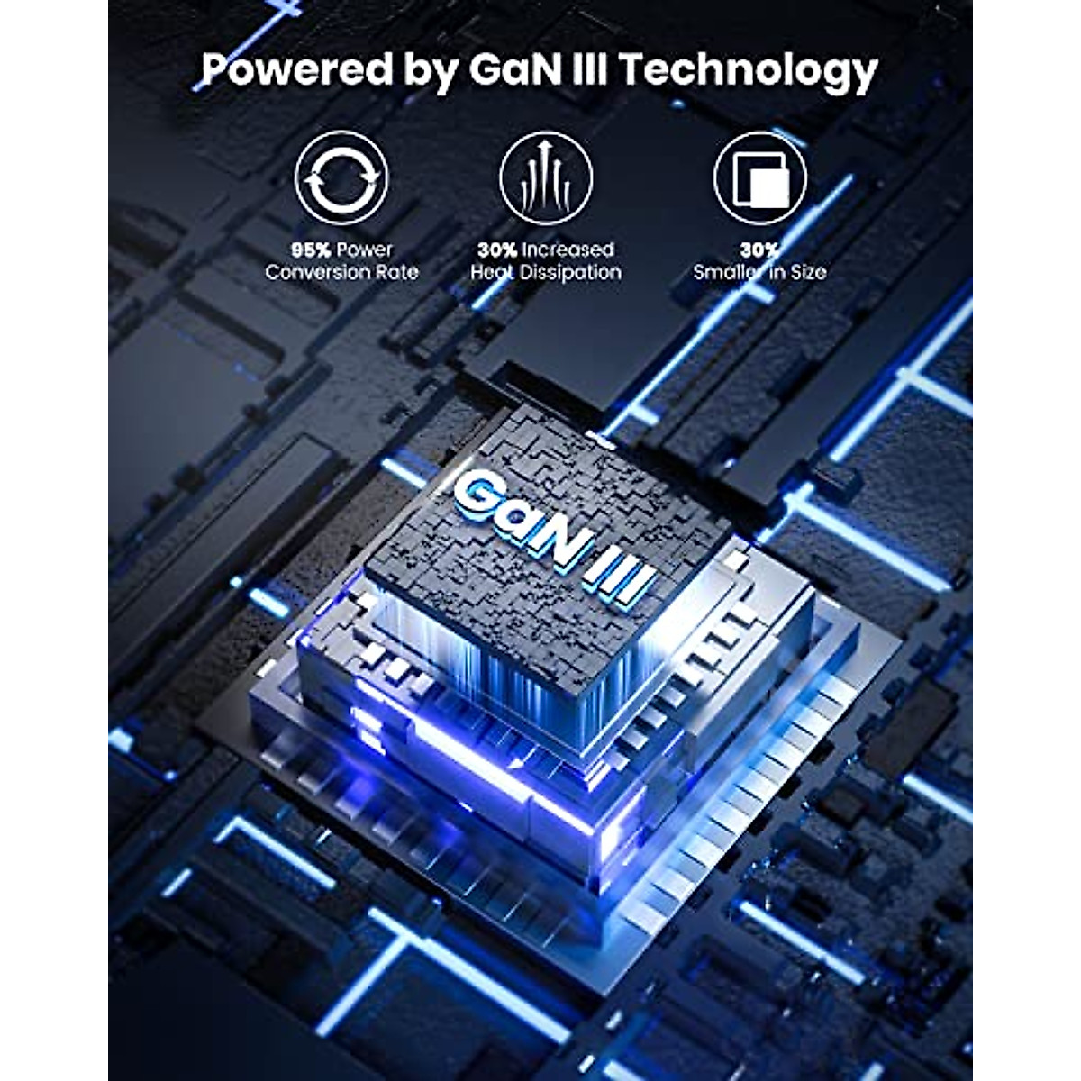 GEEKERA 100W USB C Charger - 4 Port Fast GaN III USB Charging Station 3 USB-C + USB-A, Multiport PD PPS Wall Charger Block for MacBook Pro/Air, ThinkPad, Dell XPS, Steam Deck, iPad Pro, iPhone, Galaxy