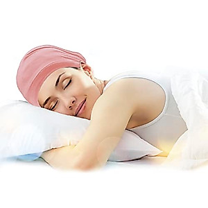 Silk Satin Bonnet Hair Wrap for Sleeping, 2 Pcs Adjustable Silk Bonnets for Women Men Sleep Cap Silk Lined Slouchy with Adjustable Strap Curly Hair Head Scarf Night Caps