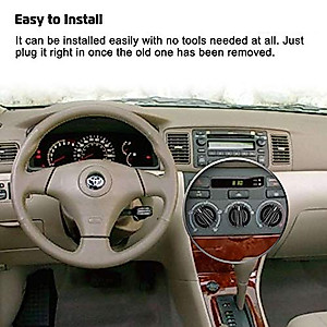 AC Heater Blower Fan Control Knob Replacement for 2000-2006 Toyota Tundra Replaces# 55905-0C010, 559050C010 Set of 3