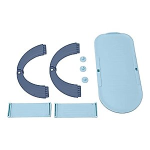 Eulbevoli Shoe Holder, Shoe Space Savers Convenient Practical 3 Levels Regulable PP Material Bridge Type for Apartment for Home(Blue)