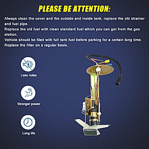 Fuel Pump Module Assembly E2297S for 1999 2000 2001 2002 FORD EXPEDITION 4.6L 5.4L 1999 LINCOLN NAVIGATOR (4WD Only) TOPSCOPE FP2297S