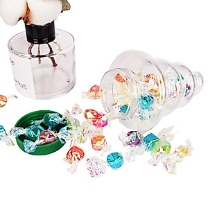 BinaryABC Christmas Tree Candy Jar,Xmas Tree Shape Cookie jars,Christmas Holiday Party Supplies,Christmas Plastic Fillable Ornaments,4Pcs