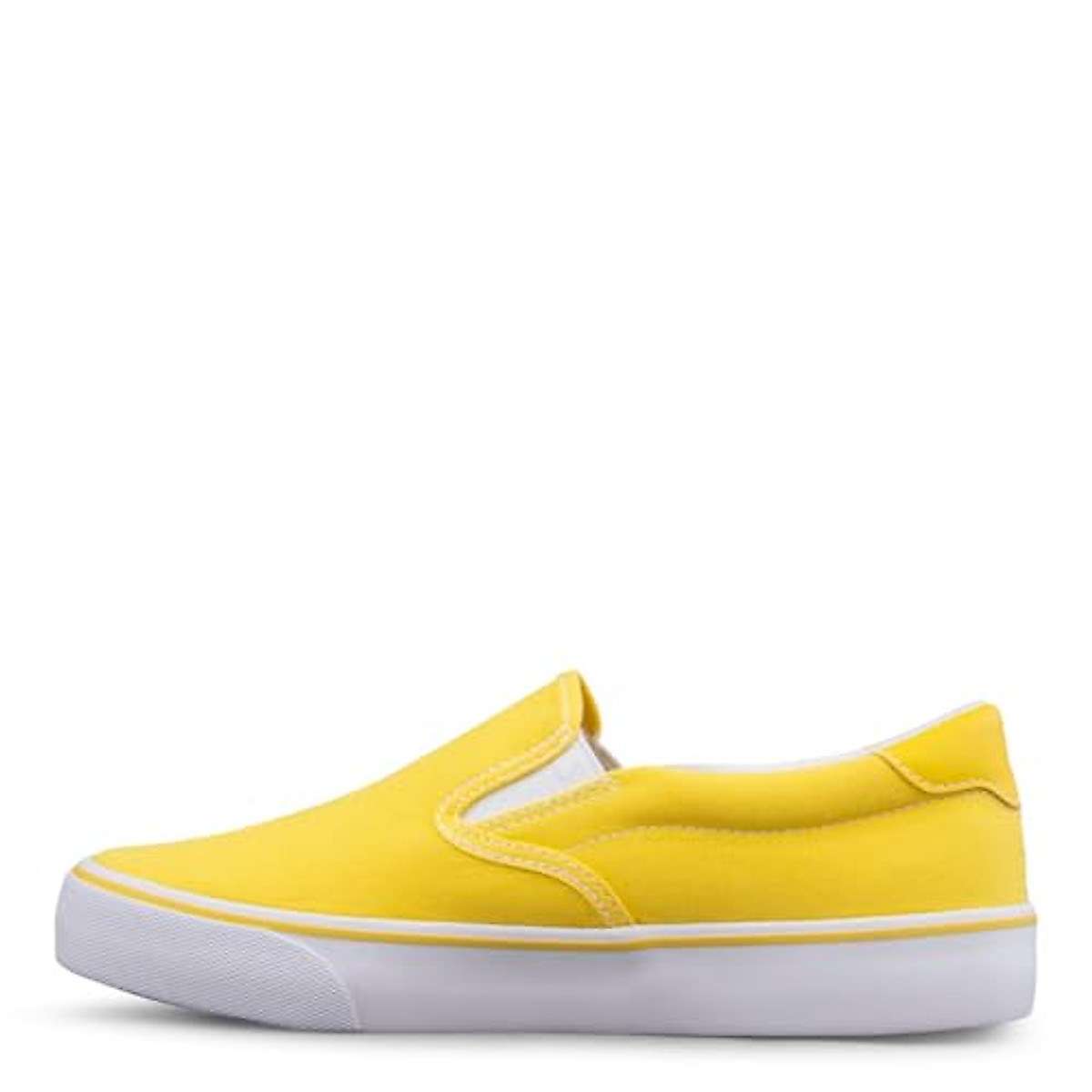 Lugz Women's Clipper Classic Slip-on Fashion Sneaker, Yellow/White, 7, M