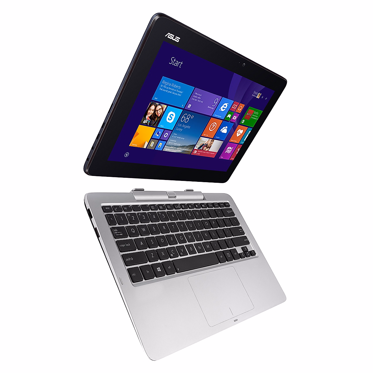 ASUS Transformer Book 12-Inch T200TA-B1-BL 2-in-1 Detachable Touchscreen Laptop, 2 GB RAM, 32 GB Storage