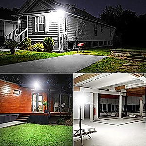 MIHEAL 2 Pack White 110V 10W LED Flood Light,Daylight White, IP68 Waterproof Super Bright Security Lights, Outdoor Floodlight for Yard, Garden, Playground, Basketball Court [Energy Class A++]