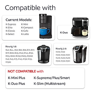 2 Stainless Steel Reusable K Cups for Keurig Coffee Makers - Universal Compatible Refillable Kcups Coffee Filters for all Keurig Brewers Family