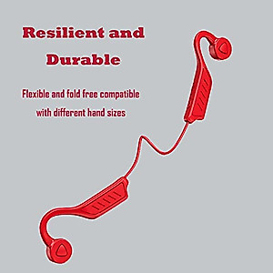 Bone Conduction Headphones Wireless Open Ear Earphones Bluetooth Sports Waterproof Noise Cancelling Lightweight Headphone with Microphone Over Ear for Running Hiking Workout Driving Android iOS