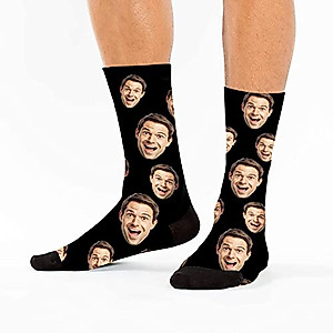 Yofair Custom Face Socks for Men Personalized Funny Socks with Picture Customized Socks Couples Christmas Gag Gifts for Women
