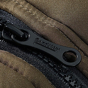 Teresamoon Men Winter Warm Hooded Zipped Thick Solid Fleece Coat Cotton-padded jacket (Most Wished & Gift Ideas)