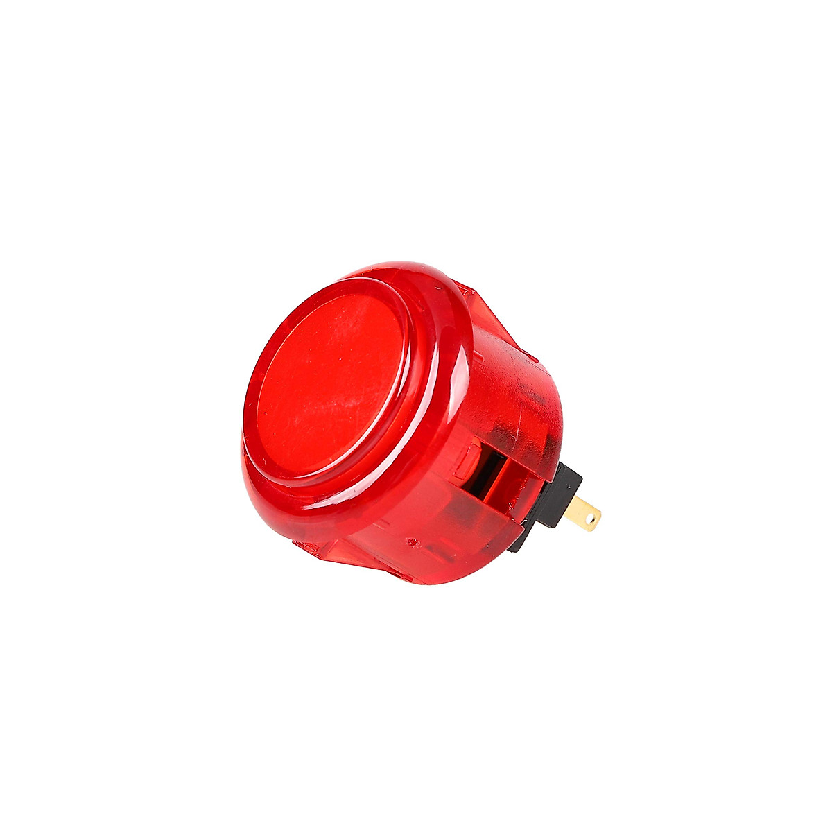 Fosiya 12 Piece Clear Transparent Arcade Push Buttons 30mm Replace for Sanwa Buttons Arcade Joystick Games Console Parts