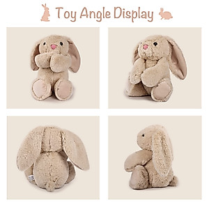TCBunny Baby Bunny Bedtime Stuffed Animal Plush Easter Stuffers Toy Gifts 11" for Girls, Boys, Kids, Coco (Beige)