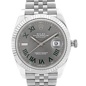 Rolex Datejust 41 Slate Dial Automatic Men's Steel and White Gold Jubilee Watch 126334GYRO