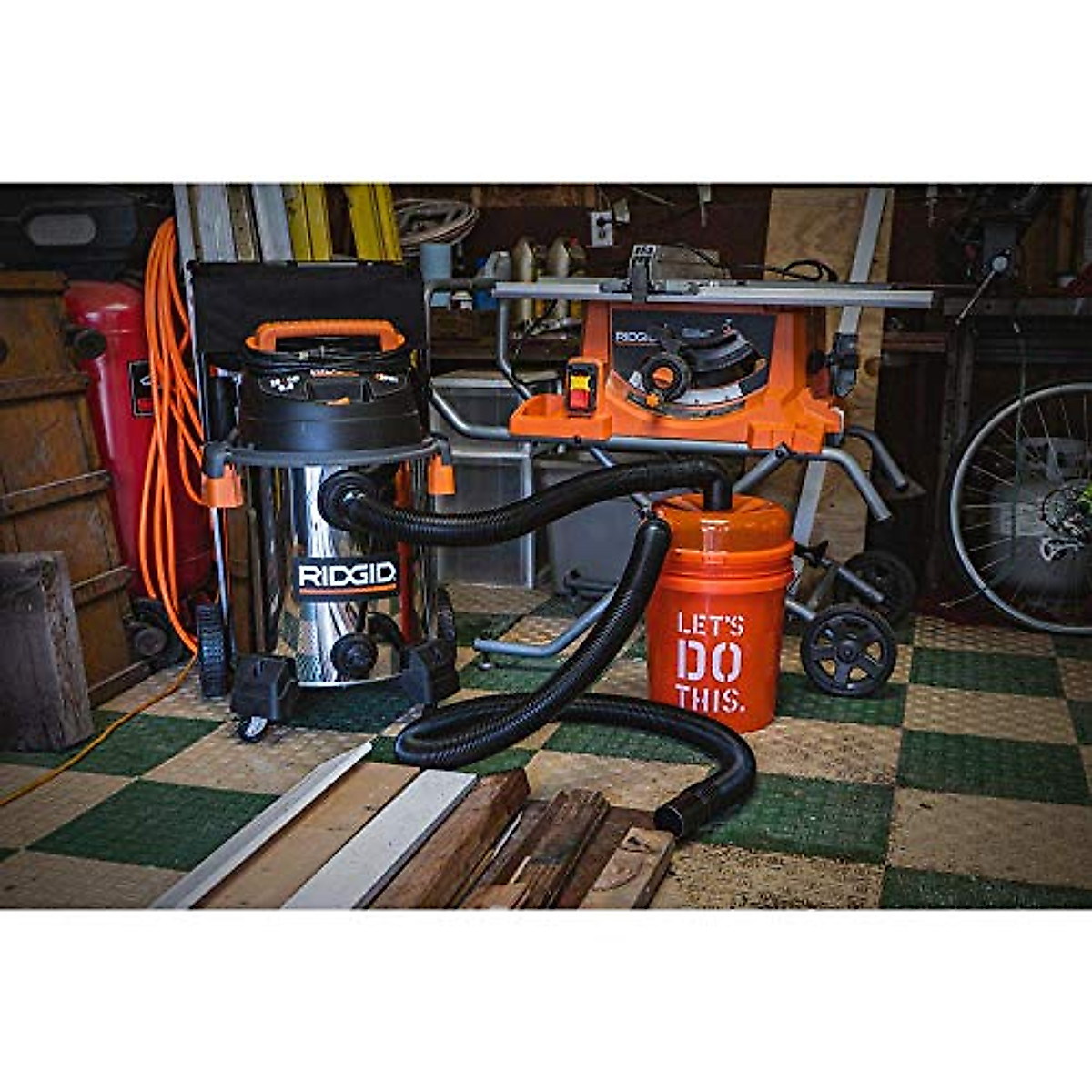 Dustopper High Efficiency Dust Separator, 12 in. dia, with 2.5 in hose, 36 in. long