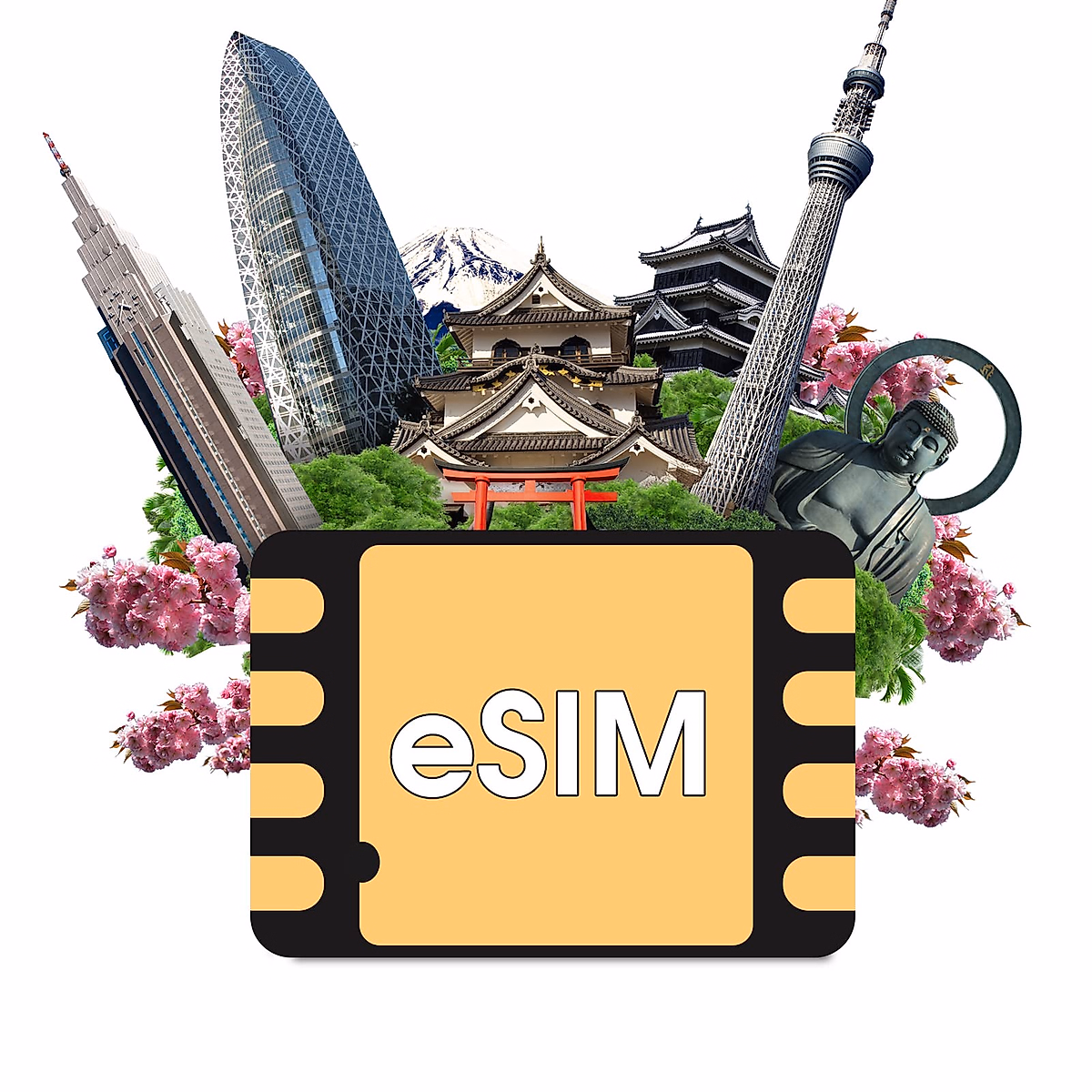 Japan eSIM, 15GB for 30 Days Japan Travel SIM Card, Japanese Data Only Sim Card, No Physical Card, Activation Required (15GB for 30Days)