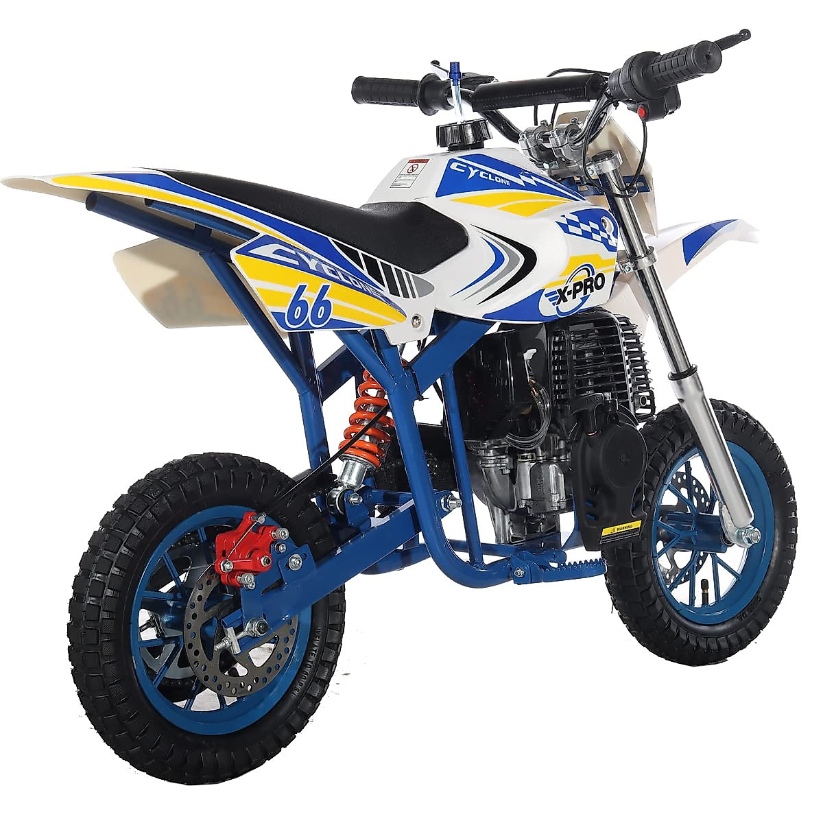 X-PRO 40cc Kids Dirt Bike, 4-Stroke Gas Power Mini Pit Bike with Off-Road Tire and Disc Brake,Blue