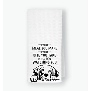QODUNG Every Meal You Make Funny Golden Retriever Soft Kitchen Towels Dishcloths 16x24 Inch,Cute Golden Drying Cloth Hand Towels Tea Towels for Kitchen,Golden Lover Gifts