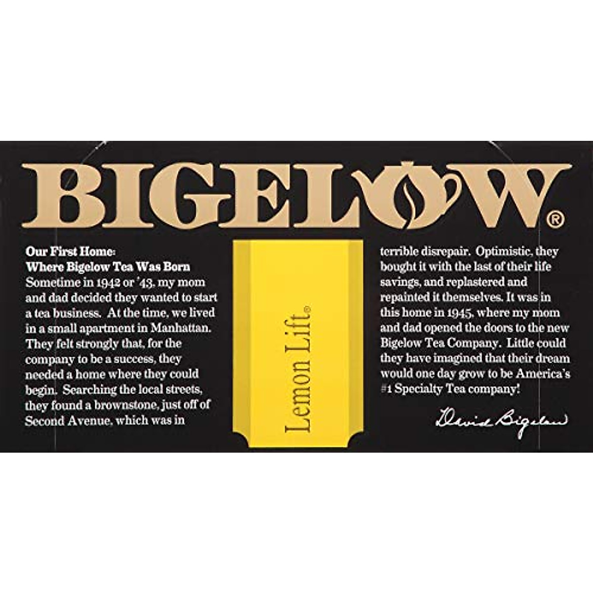 Bigelow, Black Tea, Lemon Lift, 20 Tea Bags, 1.37 oz (38 g)