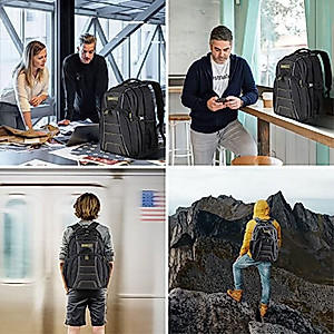 Olympia Tools Travel Backpacks, Black, 13.8 7.9 18.5 inch