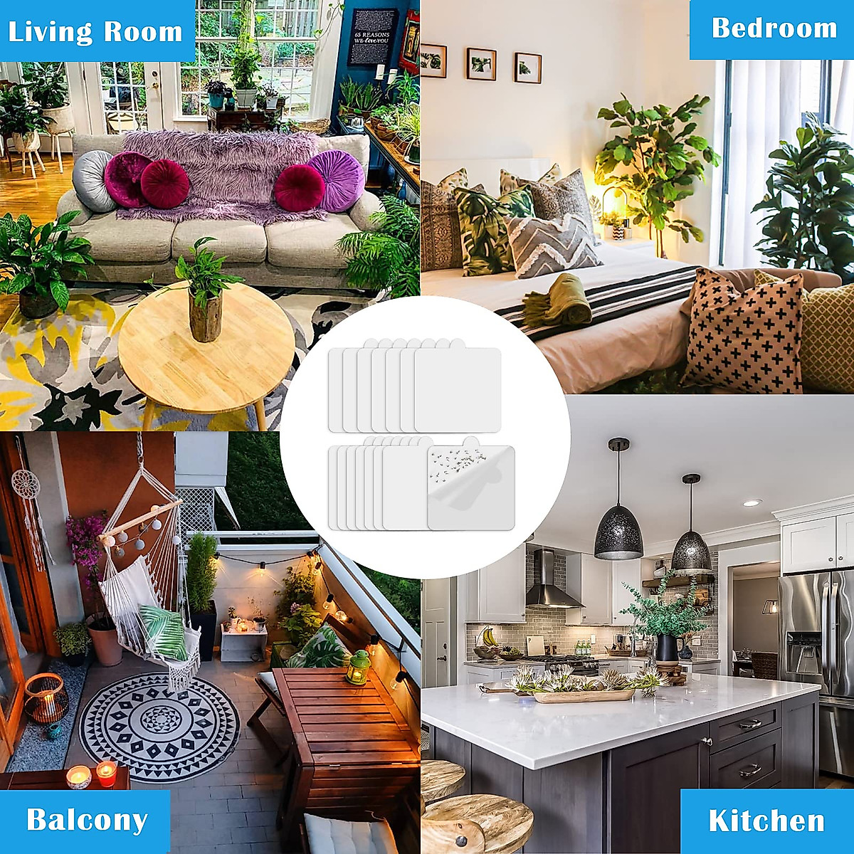 15 PCS 6" Flea Trap Refills Compatible with Terro T230 T231 Indoor Electric Flea Light Flea Trap and Flea Killer, Flea Trap Refill Discs Replacement Glue Boards