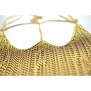 Astage Cosplay Tribel Belly Dance Ornaments Head Chain Nightclub Sexy Veil Gold