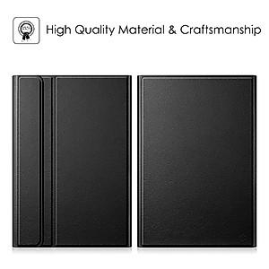 FINTIE Keyboard Case for Samsung Galaxy Tab S8 Plus 2022/S7 FE 2021/S7 Plus 2020 12.4 Inch with S Pen Holder, Slim Stand Cover Detachable Wireless Bluetooth Keyboard, Black