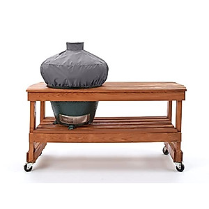 Covermates Kamado Dome Grill Cover - Weather Resistant Polyester, Elastic Hem, Securing Buckle Strap, Grill and Heating-Charcoal