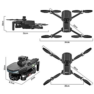 RKSTD 4K Camera GPS RC Drone For Adults, RC Quadcopter, Auto Return, Brushless Motor, Circle Flight, Waypoint Flight, Altitude Hold, Headless Mode, 360° Obstacle Avoidance
