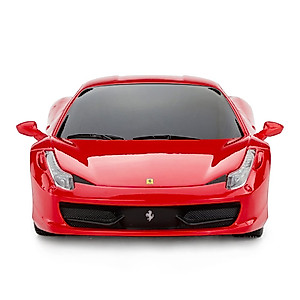 RASTAR Ferrari Remote Control Car, 1/24 Scale Ferrari 458 Italia Model Car, Red Ferrari Toy Car