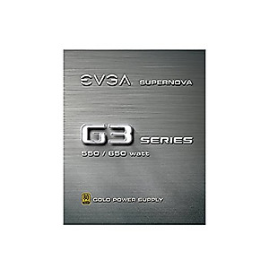 EVGA 220-G3-0650-Y1 SuperNOVA 650 G3, 80 Plus Gold 650W, Fully Modular, Eco Mode with New HDB Fan, 7 Year Warranty, Includes Power ON Self Tester, Compact 150mm Size, Power Supply