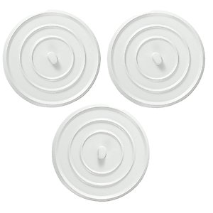 3 Pack Silicone Bathtub Drain Stopper Plug Sink Plug Universal Sink Stopper and Travel Plug for Kitchens, Bathrooms and Laundries (4.5-Inches)