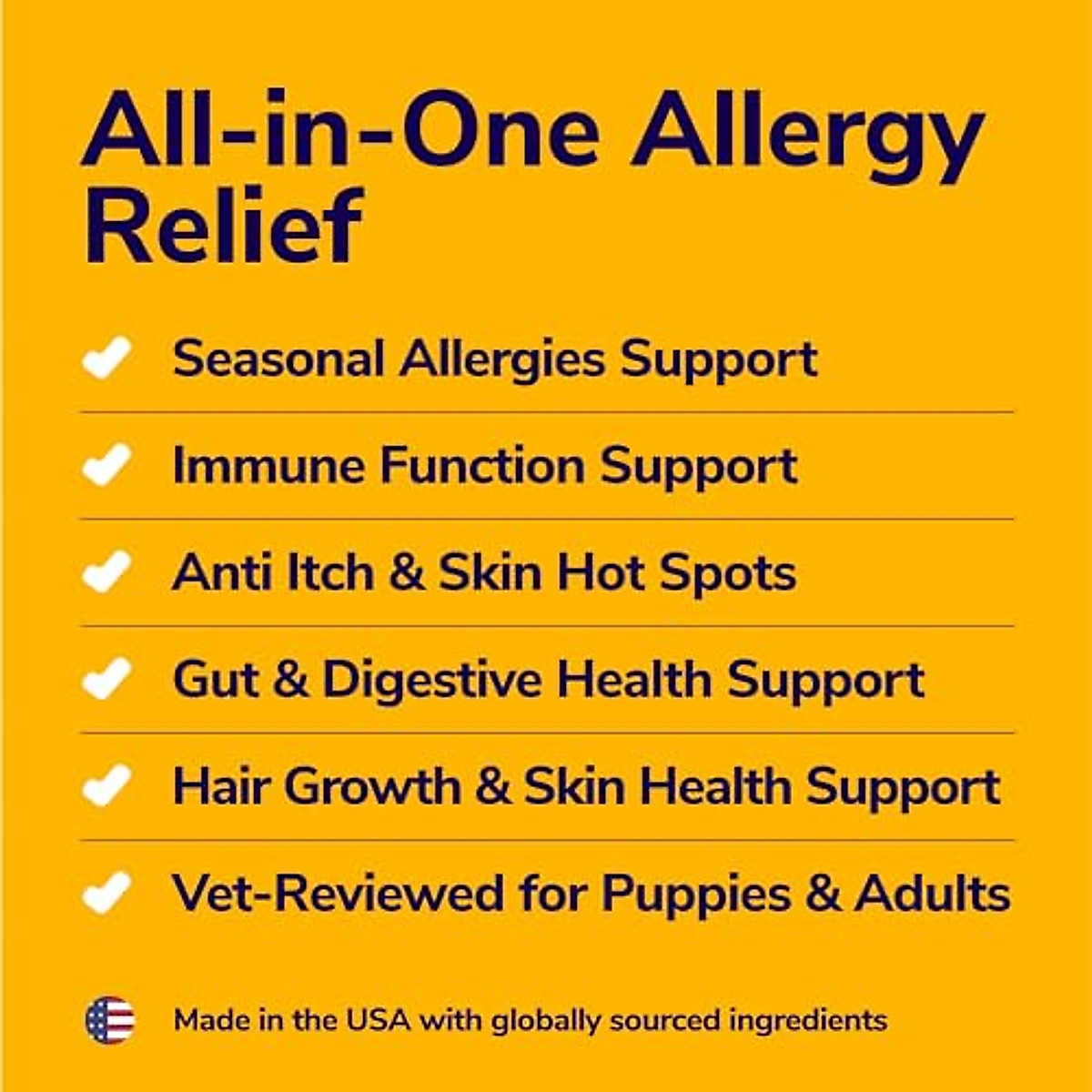 MIRACLE VET Dog Allergy Relief Chews for Itchy Skin, Coat, Itching Paws, Hot Spot Treatment & Dog Care | Healthy Dog Treats, Dog Essentials for Allergies Support, Aller Immune Bites, Dog Allergy Chews