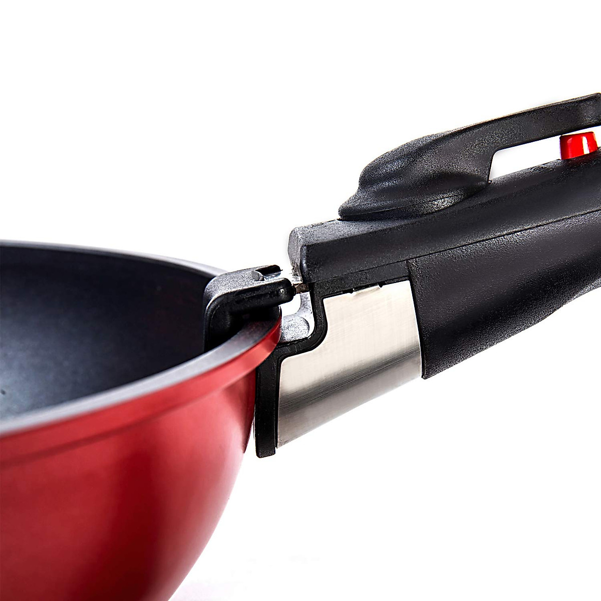 ROCKURWOK Removable Handle Cookware, Pot Handle, Replacement Cookware Grip Handle, Removable Handles Pan Handle Grip Detachable Handle, Cookware, Pots and Pans, Black