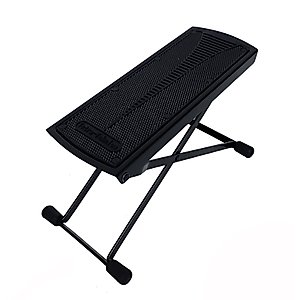 Tetra-Teknica Essentials Series GFR-01 6-Position Height Adjustable Guitar Foot Rest, Color Black