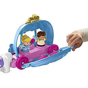 Disney Princess Toddler Toy Little People Cinderella’S Dancing Carriage Playset With Horse & Figures For Ages 18+ Months